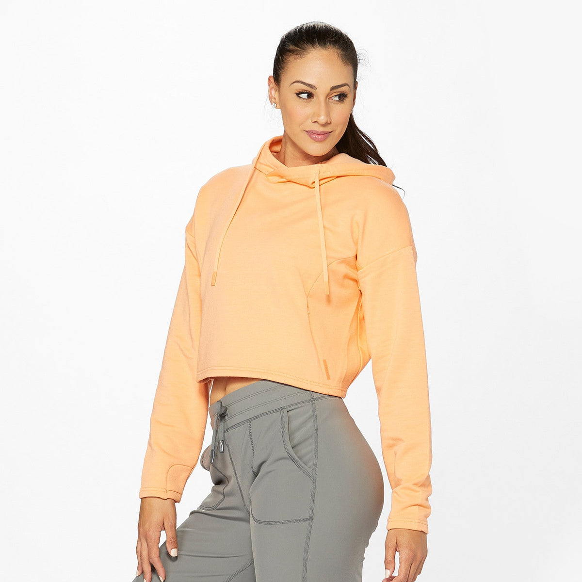 HYLETE Eclipse Cropped Hoodie (Cantaloupe) – Flexfit